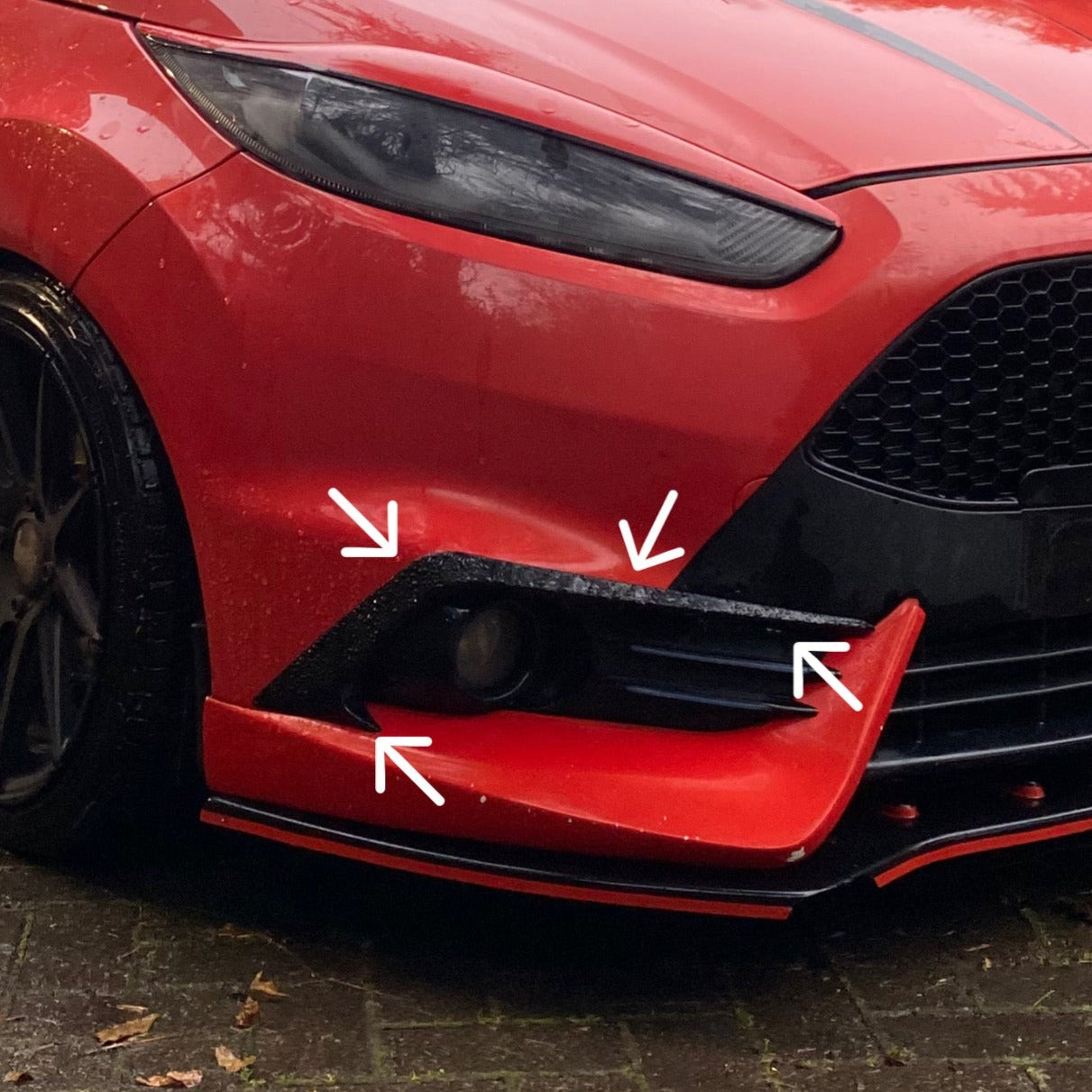 MK7.5 Fiesta ST Front Bumper Extensions – AGM Customs